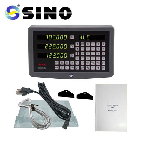 Three Axes LED Linear Scale DRO System Resolution 5µm DRO Digital Readout Kit