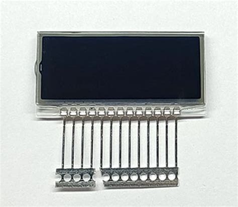 custom 13 pins negative transmissive htn 7 segment lcd screen for alarm