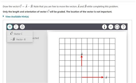 Solved Draw The Vector C AB Only The Length And Chegg Com