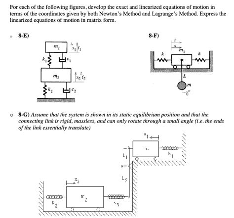 solved for each of the following figures develop the exact