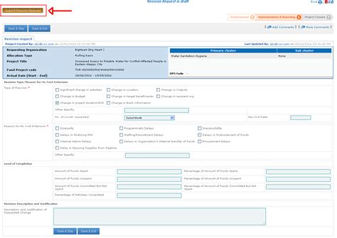 Project Revision 83 Template Grant Management System Gms Support
