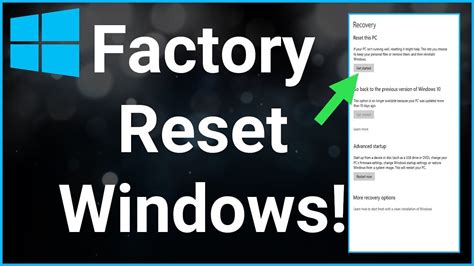 How To Factory Reset Windows