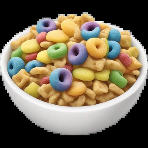 Bowl Of Rainbow Cereal Emoji Ai Emoji Generator