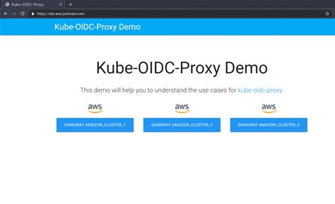 Consistent Oidc Authentication Across Multiple Eks Clusters Using Kube Oidc Proxy Aws Open