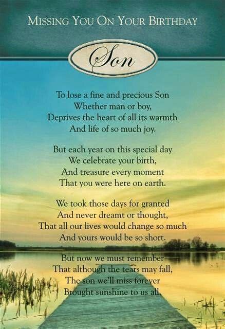 Missing U On Your Birthday Son Birthday In Heaven Quotes Son