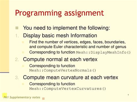 Ppt Programming Assignment Powerpoint Presentation Free Download