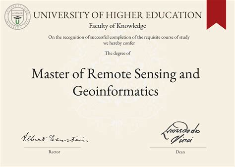 Master Of Remote Sensing And Geoinformatics Mrs G