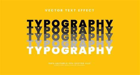 Premium Vector Multiple Typography Editable Vector Text Style Effect