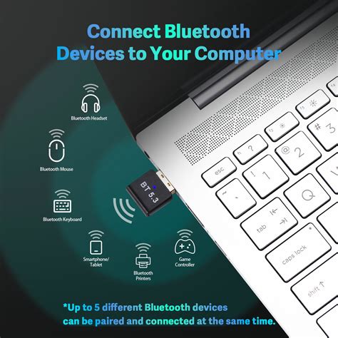 Getuscart Latest Bluetooth 5 3 Usb Adapter For Pc Desktop Wireless Transmitter Dongle For