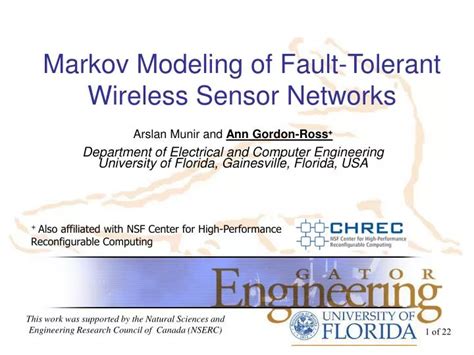 Ppt Markov Modeling Of Fault Tolerant Wireless Sensor Networks