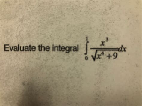 Solved Evaluate The Integral Chegg Com