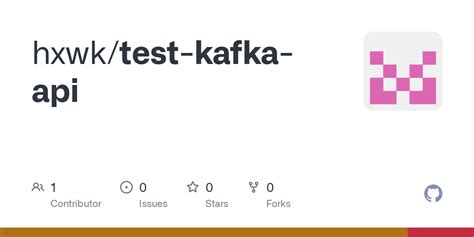 Github Hxwktest Kafka Api