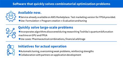 Toshiba Clip We Are Toshiba Combinatorial Optimization Problems
