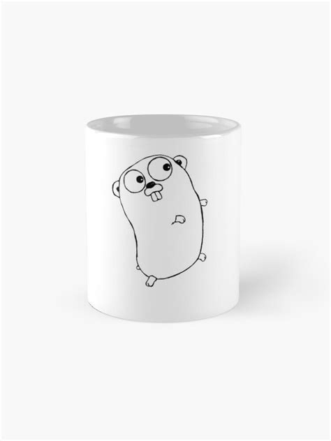 go golang programming language logo mascot gopher t shirt mug by