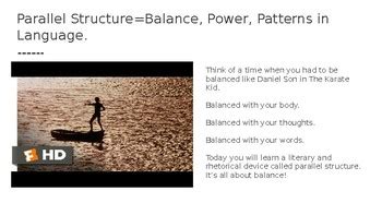 Parallel Structure PowerPoint By Wheels Of Learning TPT