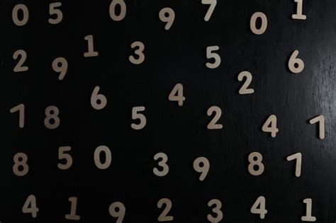 Premium Photo Numbers Texture Abstraction