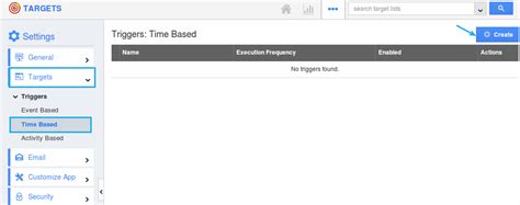 How Do I Set Time Based Triggers In The Targets App