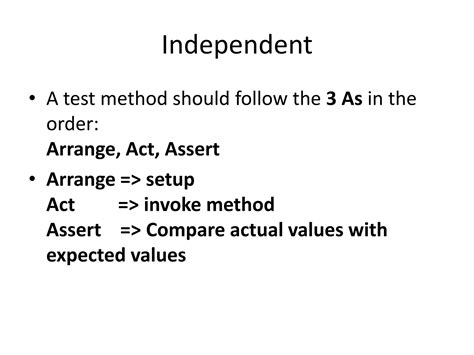 Unit Testing Principles Ppt
