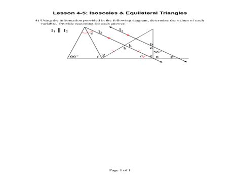 parallel lines and triangles
