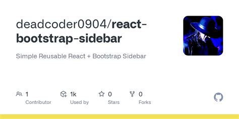 Github Deadcoder0904react Bootstrap Sidebar Simple Reusable React