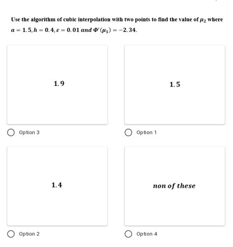 Use The Algorithm Of Cubic Interpolation With Two