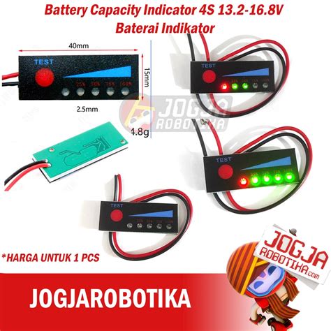 Jual Battery Capacity Indicator 4s 13 2 16 8v Baterai Indikator Shopee Indonesia