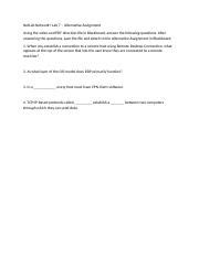 Network Lab Docx NetLab Network Lab Alternative Assignment Using The Video And PDF