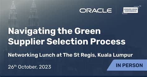 Oracle Navigating The Green Supplier Selection Process