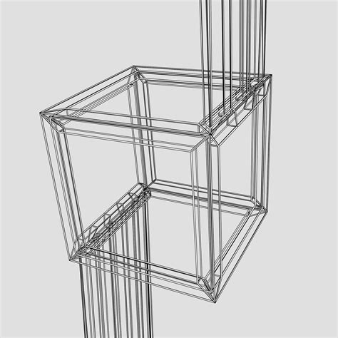 Artstation Simple Cube Wireframe Graphic