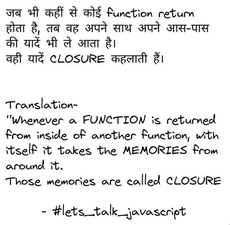 Saurabh Verma On Linkedin Letstalkjavascript Javascript Closures