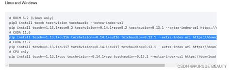 安装cuda pytorch pip安装cuda csdn博客
