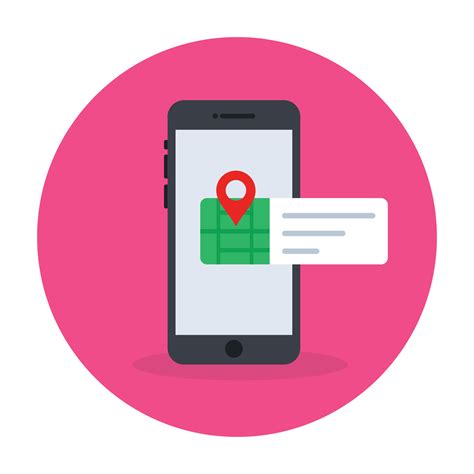 Mobile Navigation Icon Design Map Pointer Inside Smartphone 5231733