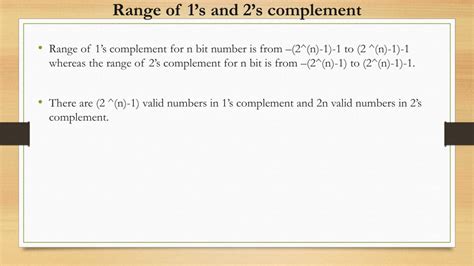Ppt L 5 Signed And Unsigned Numbers And Complement Powerpoint Presentation Id13981426