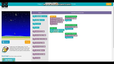 Hour Of Code Create Your Own Flappy Bird Design Youtube