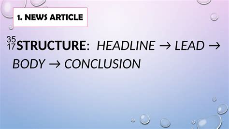 Topic 1 Introduction To Journalistic Text Pptx