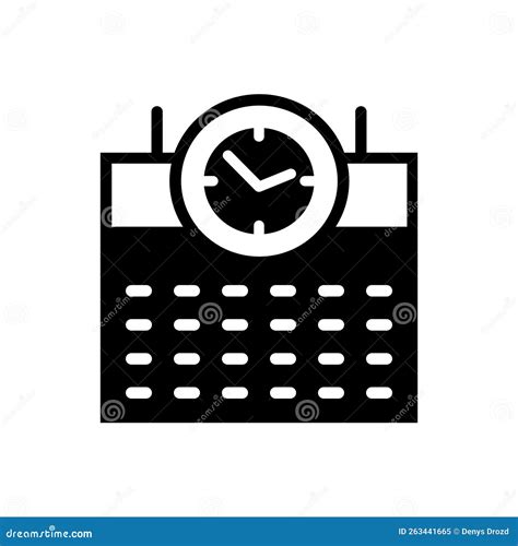 Deadline Icon Vector Timetable Illustration Sign Timing Symbol Or Logo Stock Illustration