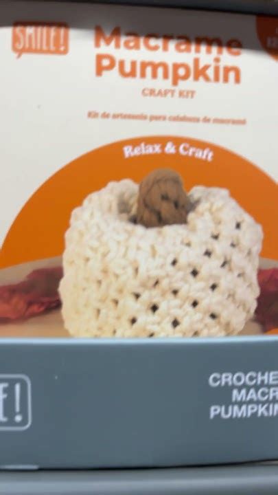 Crochet Macrame Punkin Kit At Aldis Crochet Crochetyarn Doycreations Kits Aldi 👍 Youtube