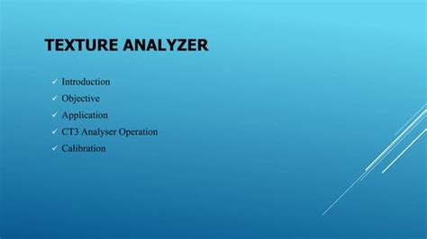 Texture Profile Analysis Ppt