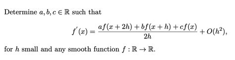 Solved Determine A B C∈r Such That