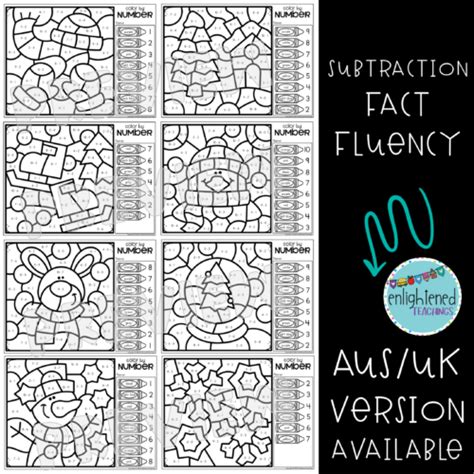 Winter Subtraction To Color By Code Number NO PREP Coloring Worksheets Made By Teachers