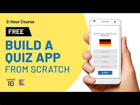 Free Video Build A Complete Quiz App For Android Using Kotlin And