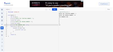 kashish jain on linkedin some basic codes of c programming using for