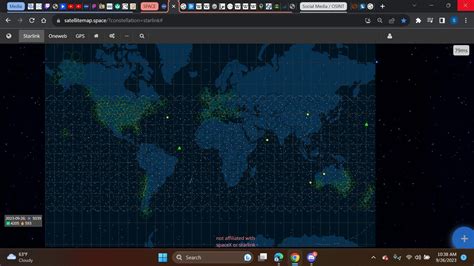 Yellow Dots Denote Locations Of Starlink Which Have Recently Re Entered The Earths Atmosphere