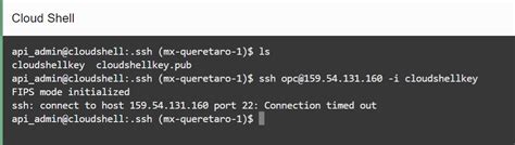 [duda] ssh connection timed out oracle cloud infrastructure