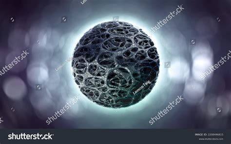 3d Illustration Strange Spherical Cell Cellular Stock Illustration 2208446815 Shutterstock