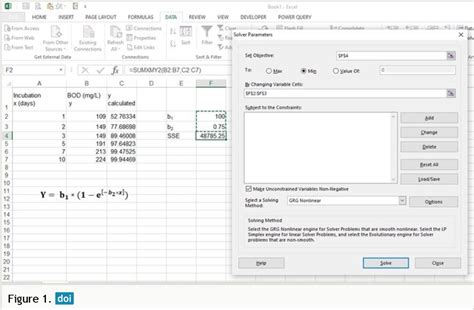 Figure 1 From Use Of Worksheet Events In Excel To Save Solver Objective