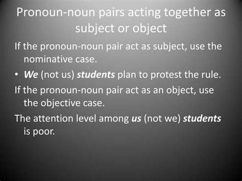 Problems With Pronoun Use Ppt