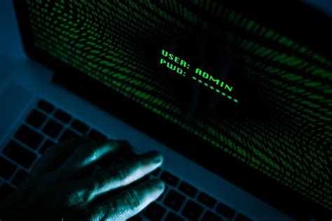 Premium Photo Hand Typing On A Laptop Keyboard Green Numbers On