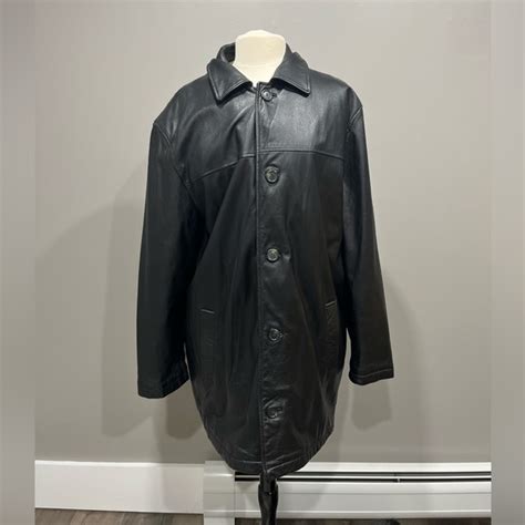 Dockers Jackets And Coats Mens Vintage Dockers Black Genuine Leather