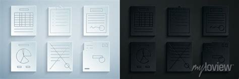 Set Delete File Document Filled Form Document With Graph Chart Posters For The Wall • Posters